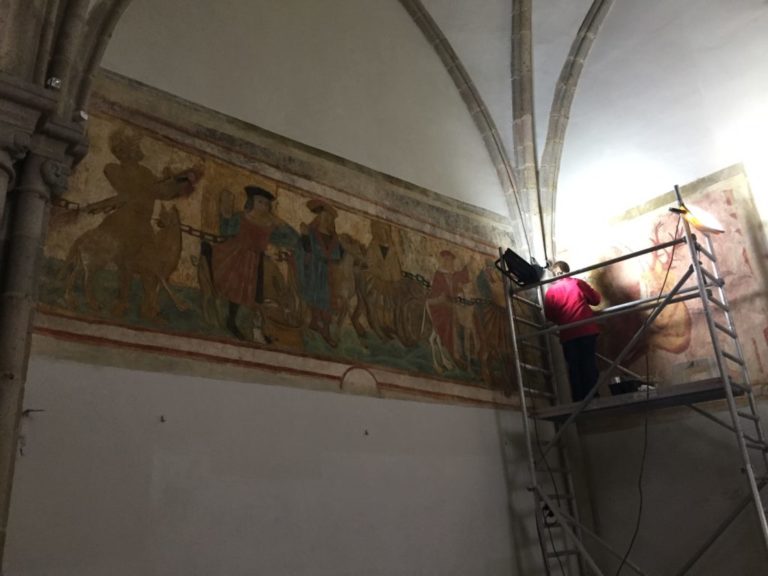 Fresque murale de l’église – Ecole Les 3 Ponts La Pommeraie sur Sèvre